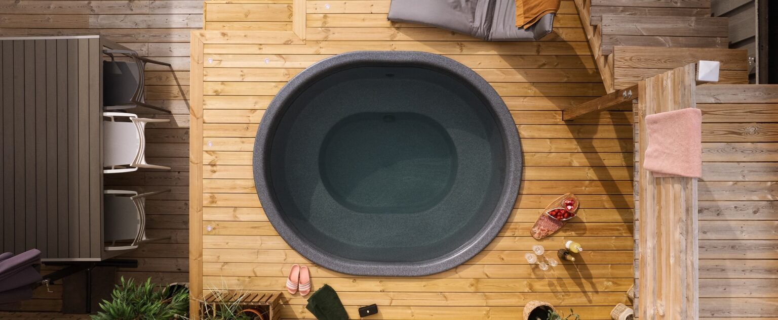 Bygga in badtunna/spabad/pool - Svenska Badtunnor